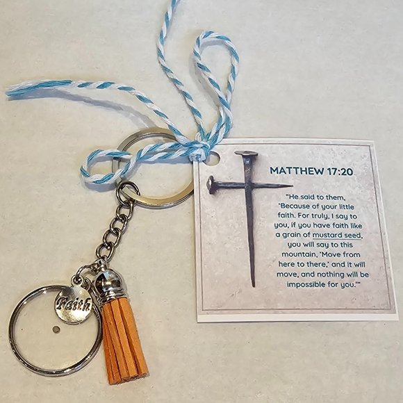Emily Wiegel Inc | Accessories | Faith As Small As A Mustard Seed Key ...